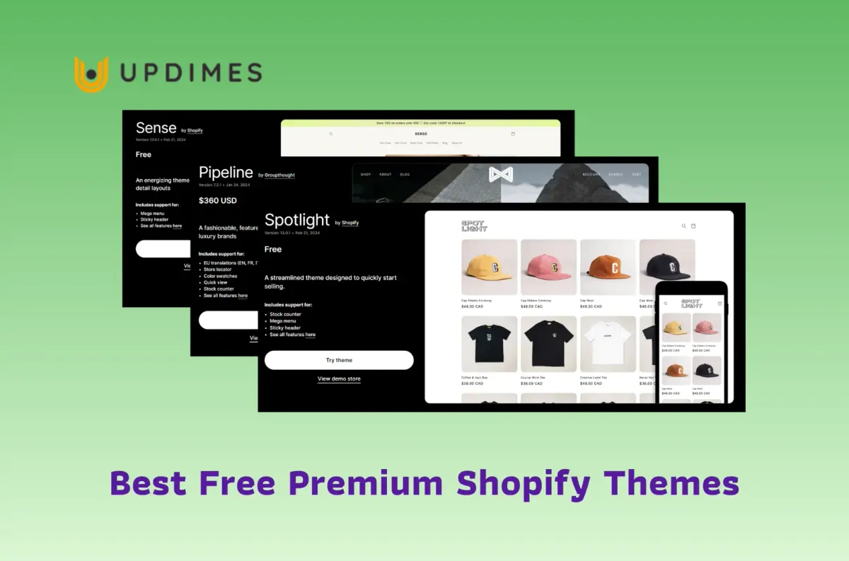 Top 15+ Best Free Premium Shopify Themes for Your Store